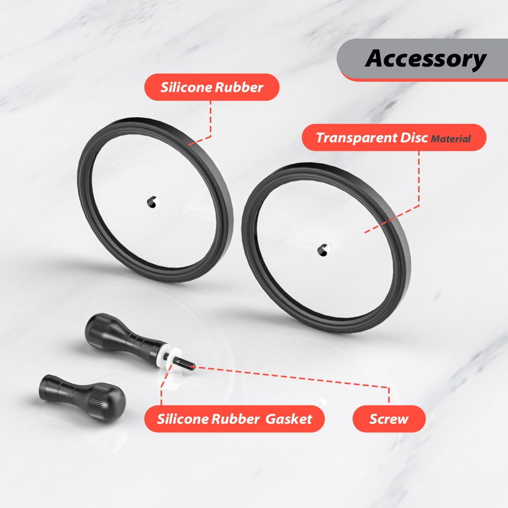 ฝาครอบกันน้ำ Label Protector Black Aluminum Handle (New) - weloveturntable