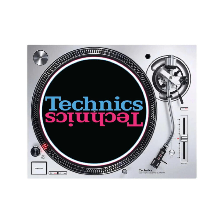 แผ่นรอง Technics Slipmat Black, Blue and Pink (New) - weloveturntable